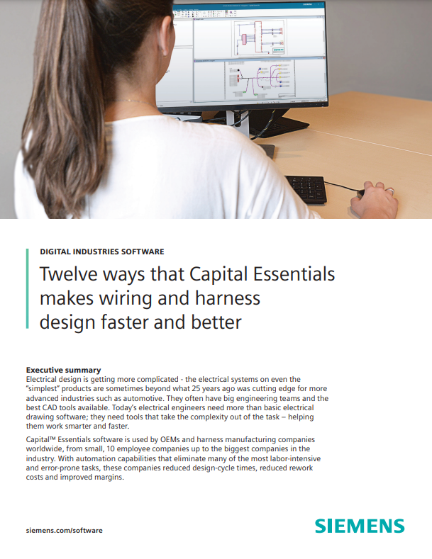 Vesys | Siemens Electrical Wiring Harness Design | Cadlog