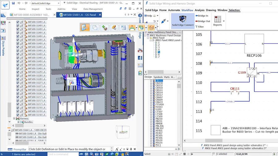 Solid Edge Electrical Design | Logiciel de Siemens | Cadlog